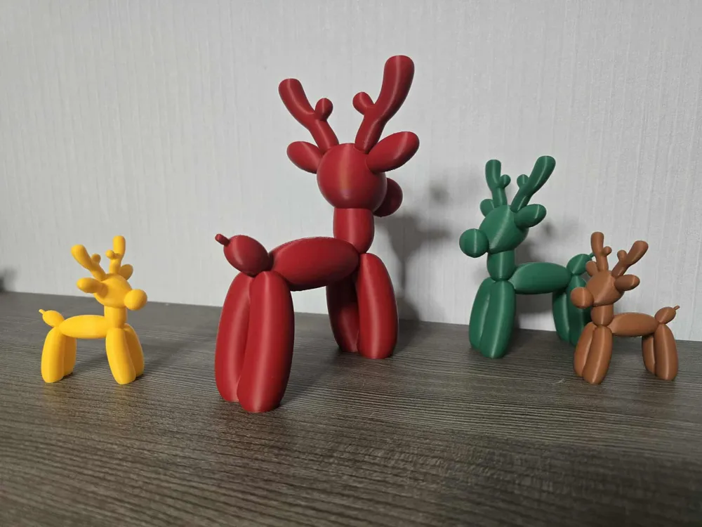 Balloon Reindeer * No AMS by HeiHei MakerWorld: Download Free 3D Models