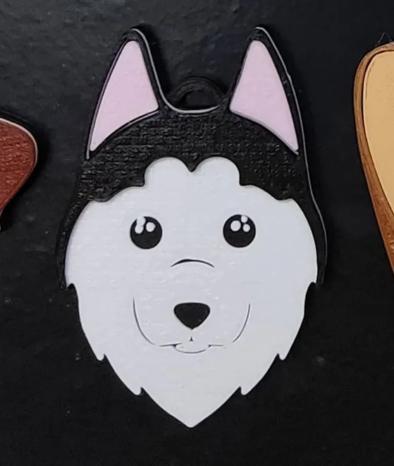 Husky Dog Keychain by Printing Fever - MakerWorld