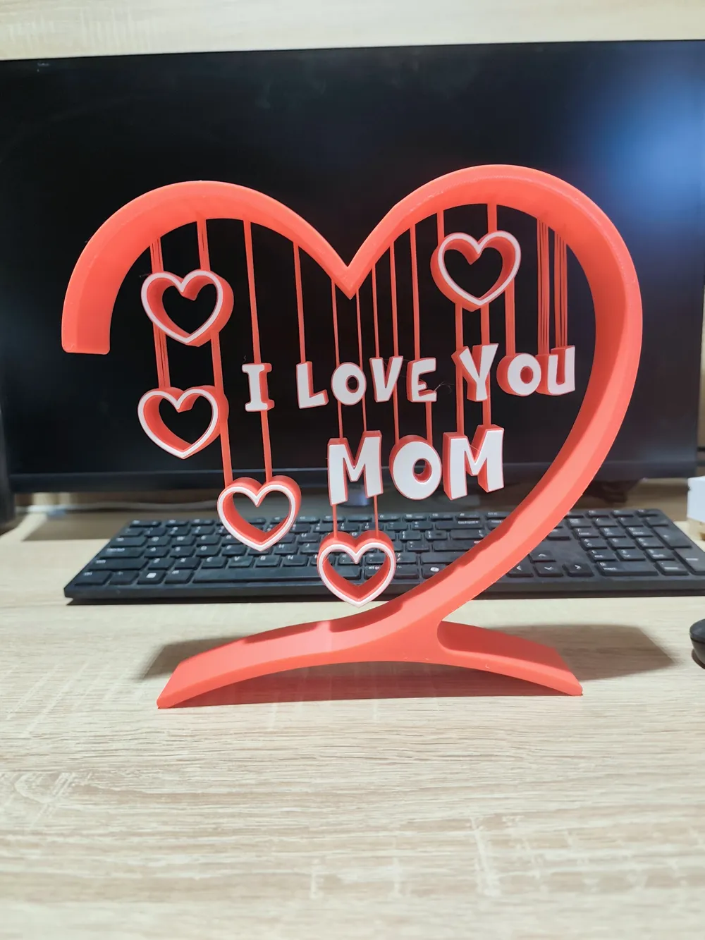 String Art Heart – Mother’s Day - Free 3D Print Model - MakerWorld