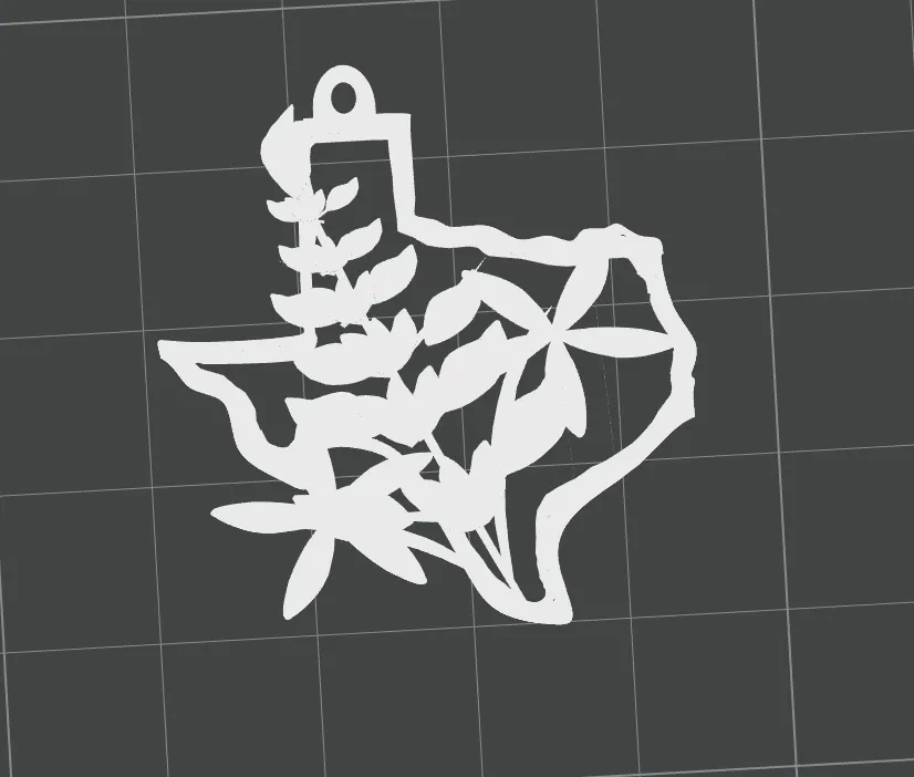 Texas with Bluebonnet - Free 3D Print Model - MakerWorld