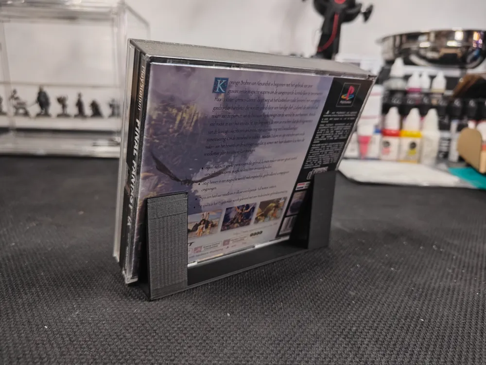 ps1 game stand remix (less material) - Free 3D Print Model - MakerWorld