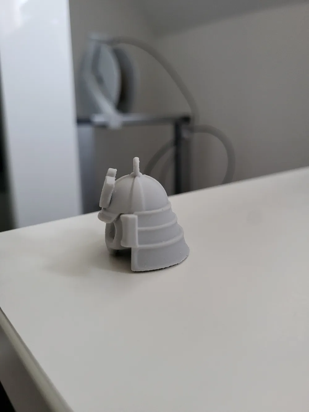 Cute Samurai / Skull Keychain - Free 3D Print Model - MakerWorld