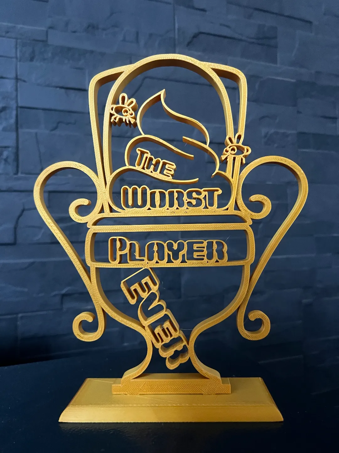 The Worst Player Ever trophy - Free 3D Print Model - MakerWorld