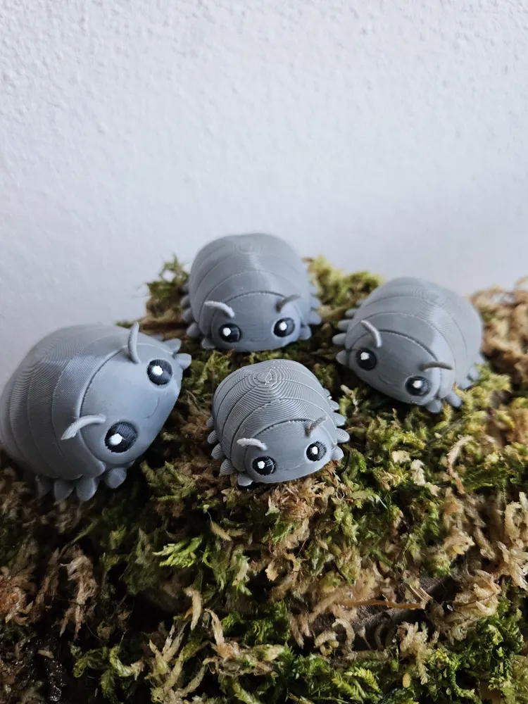Isopod Buddies | Cute Miniature Desk Buddy - Free 3D Print Model ...