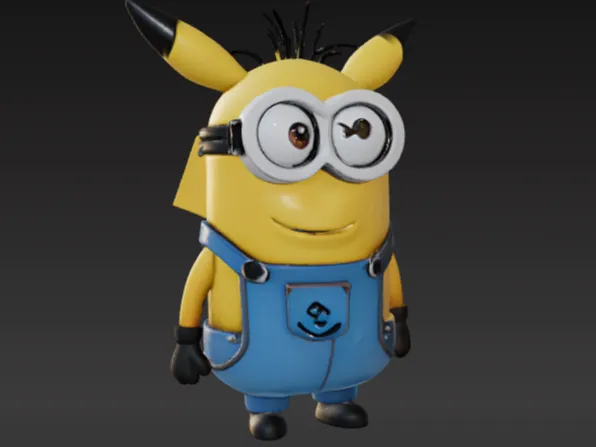Minion Pikachu Hybrid: The Playful Spark by Neoflix3d - MakerWorld