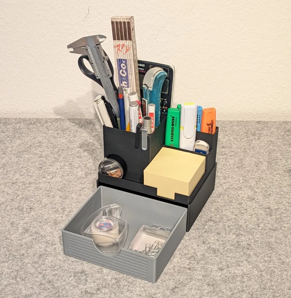 Desktop-organizer 01 by 3Deee MakerWorld: Download Free 3D Models