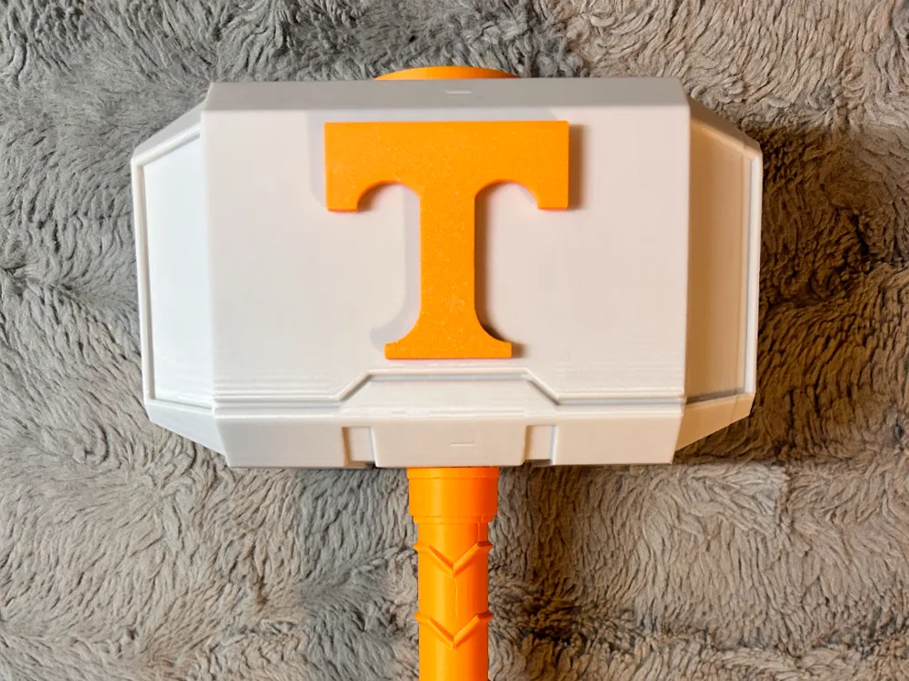 Tennessee Volunteers LOGO for Thor's Hammer - Free 3D Print Model ...