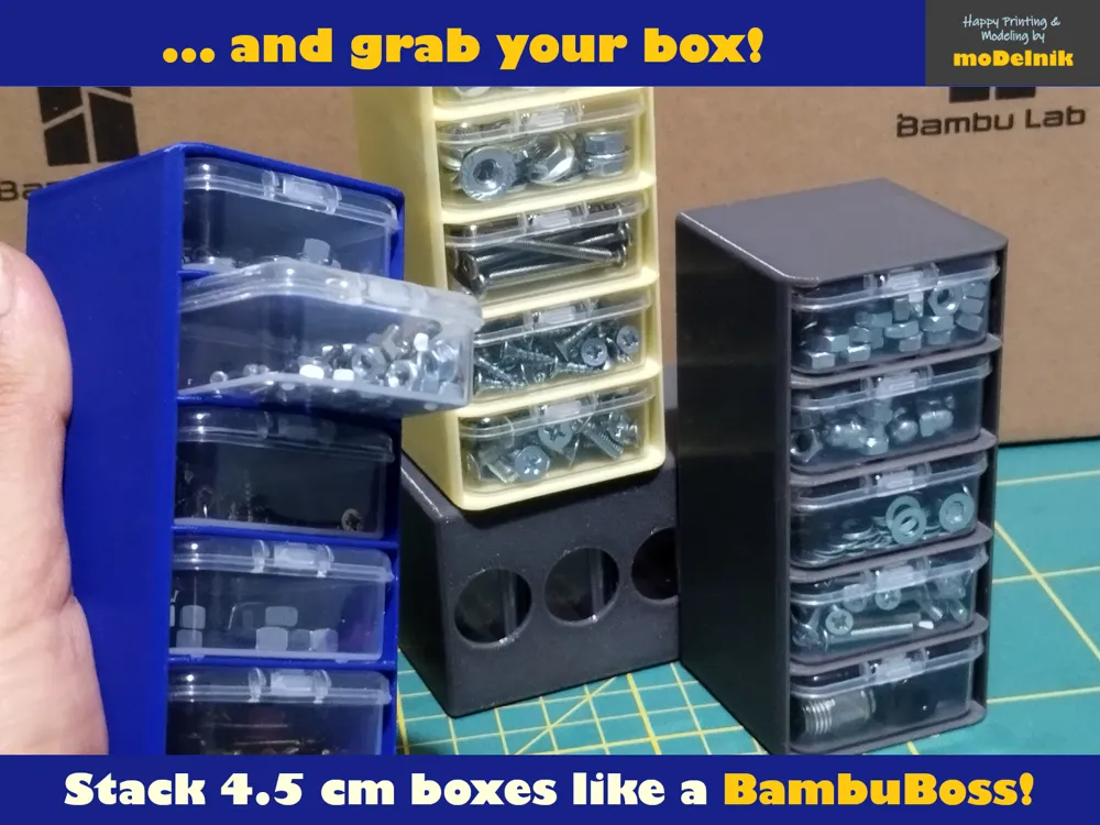 Organizer for Plastic Boxes from Temu by moDelnik MakerWorld: Download ...