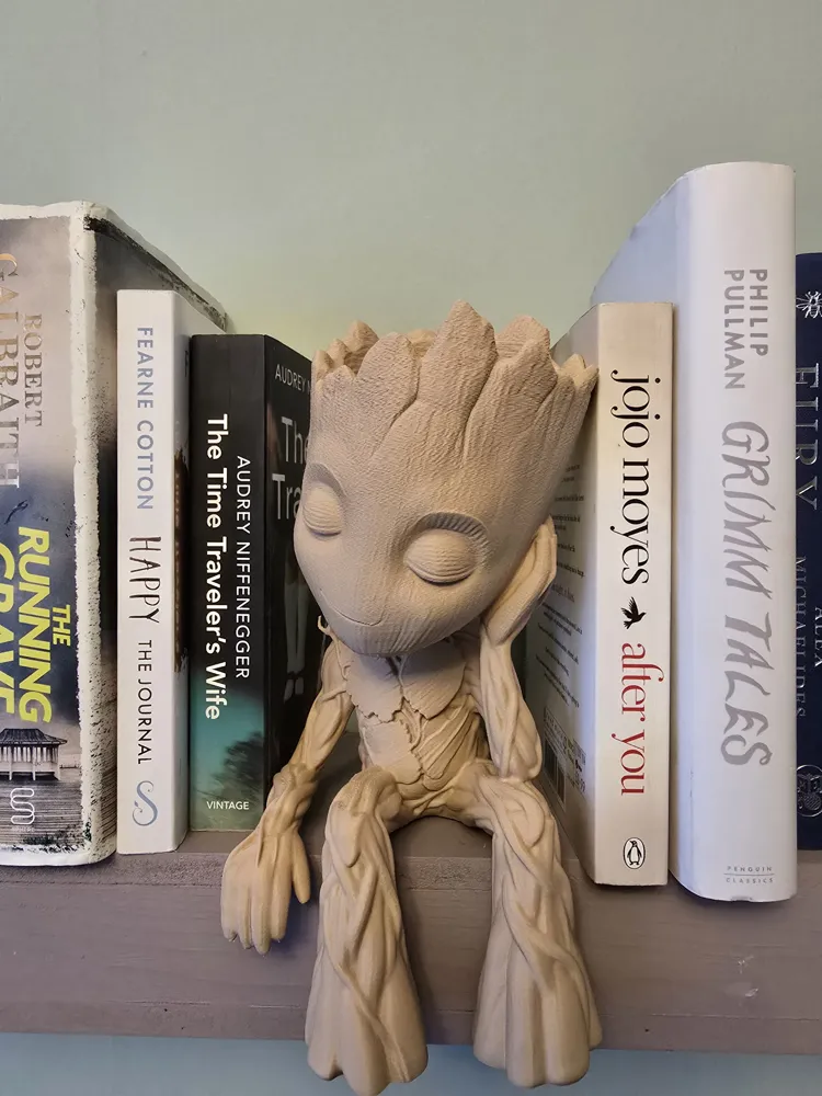 Groot Sleeping Shelf Critter - Free 3D Print Model - MakerWorld