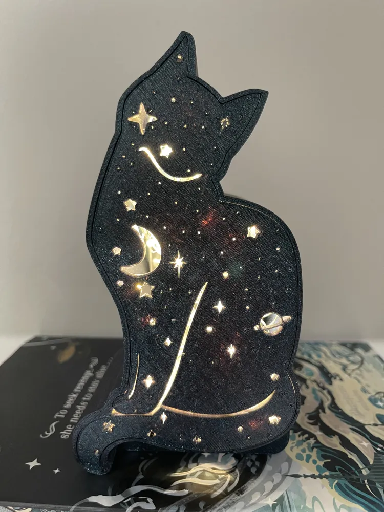 Celestial Cat Lantern – Light-Up Book Nook Decor by Pages & Projects ...