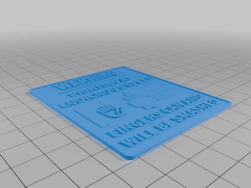 Printing At Ludicrous Speed Warning Sign by TheSylencer - MakerWorld