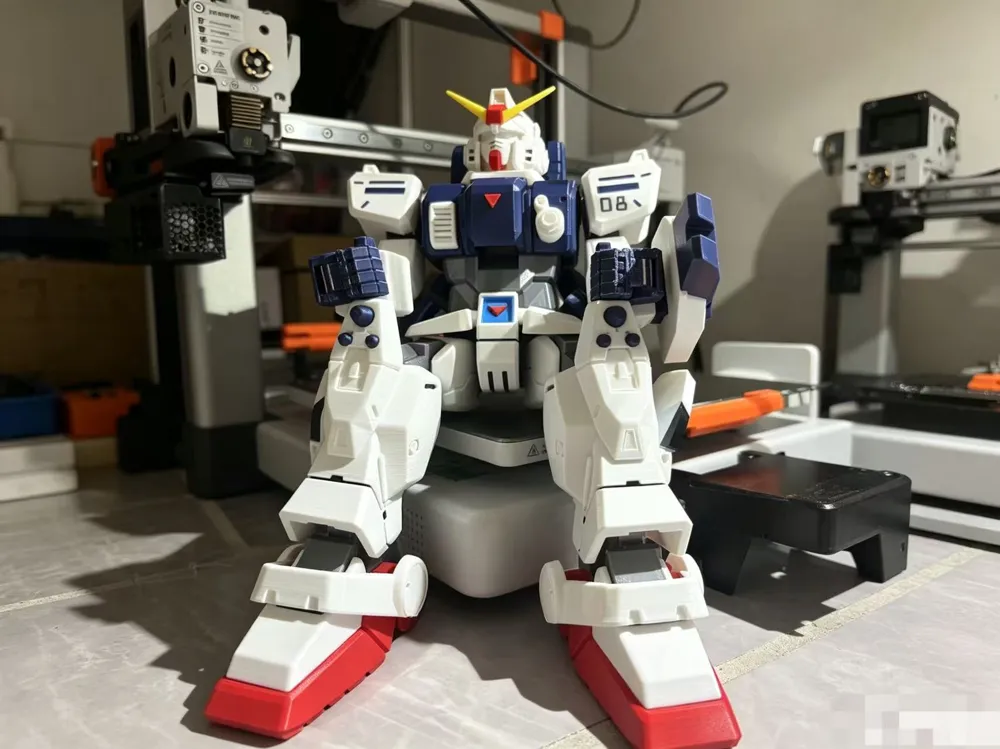 Articulated Gundam (Print-in-place frame + TPU damping joints + easy ...
