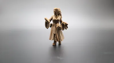 Dungeons & Dragons miniature: a female cleric by drakeforge3d ...