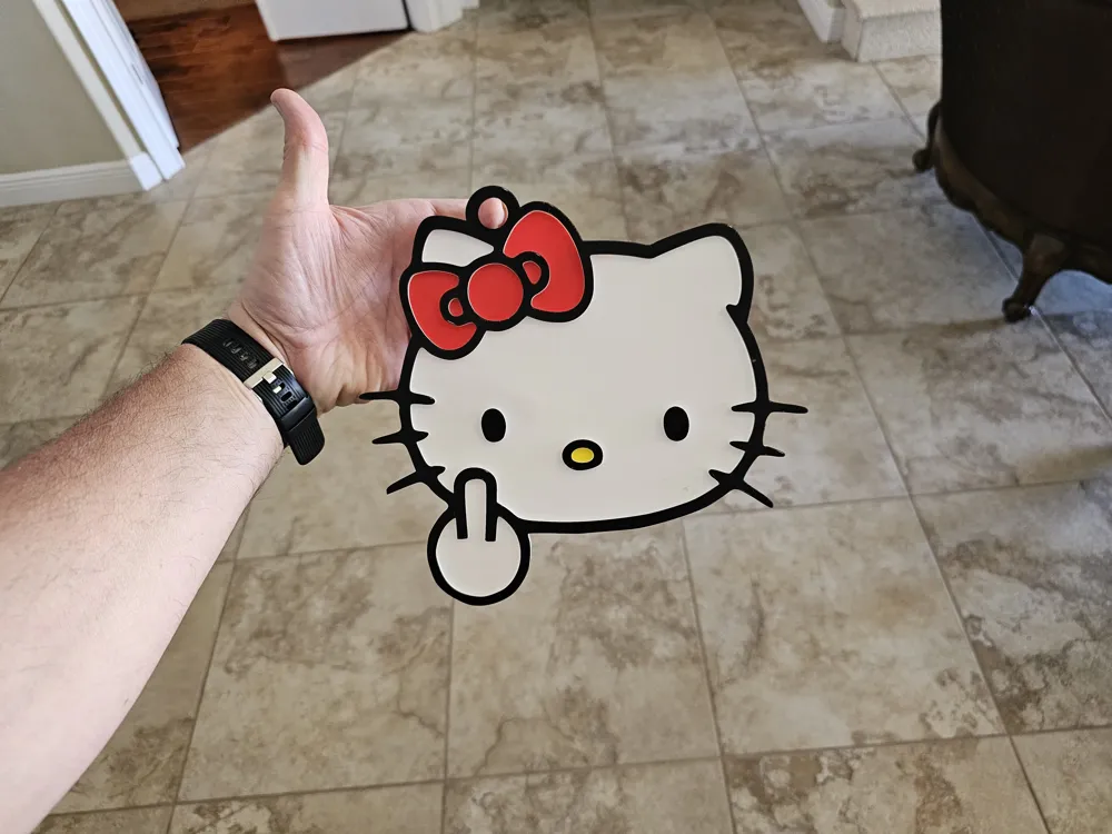 Hello Kitty Bad Kitty by Wallaby - MakerWorld
