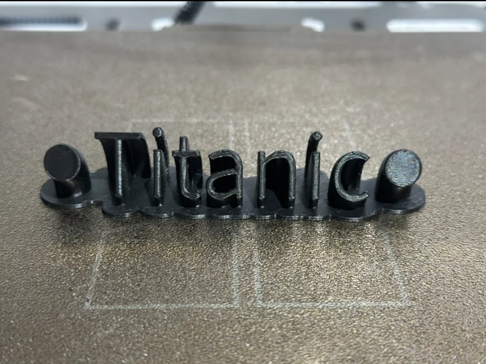 Brick Titanic Display Sign - Free 3D Print Model - MakerWorld