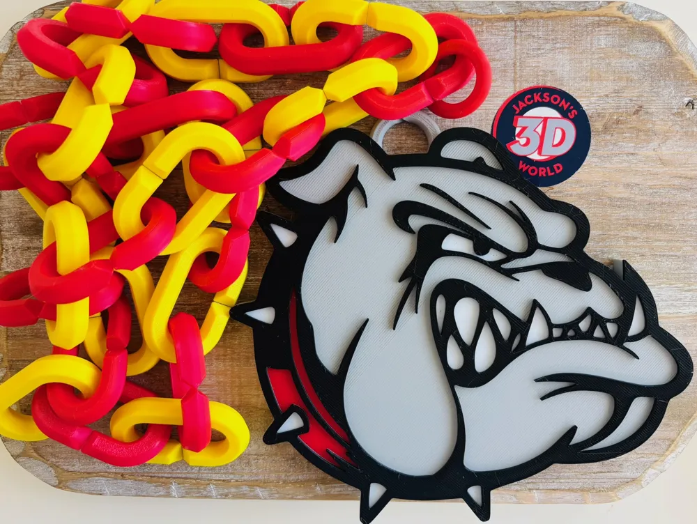 Bull Dog Hype Chain - Free 3D Print Model - MakerWorld