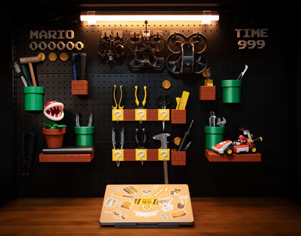 马里奥主题洞洞板配件Mario by Ikeda - MakerWorld