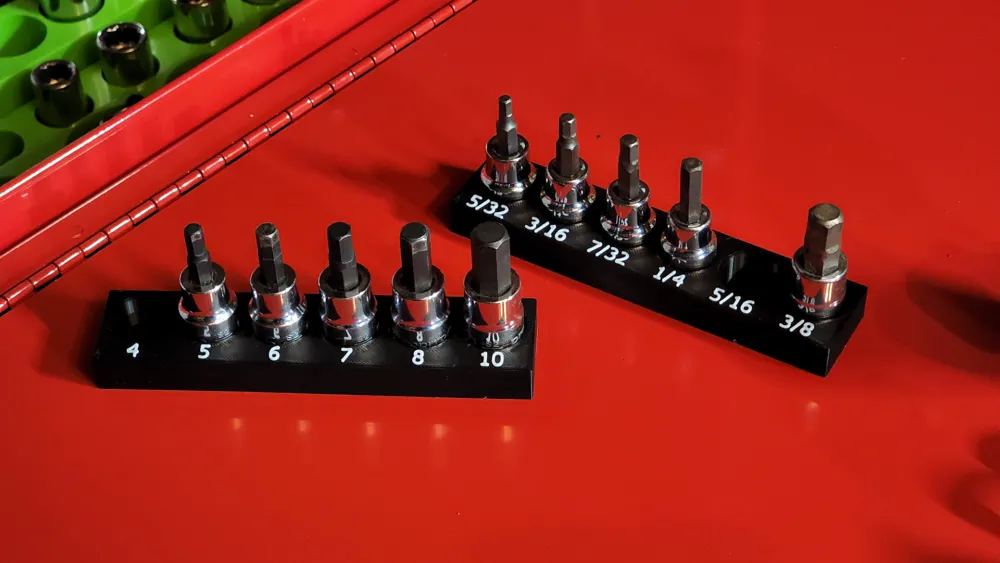 6 pc 3/8 Hex Socket Organizer by binderbailey52 - MakerWorld