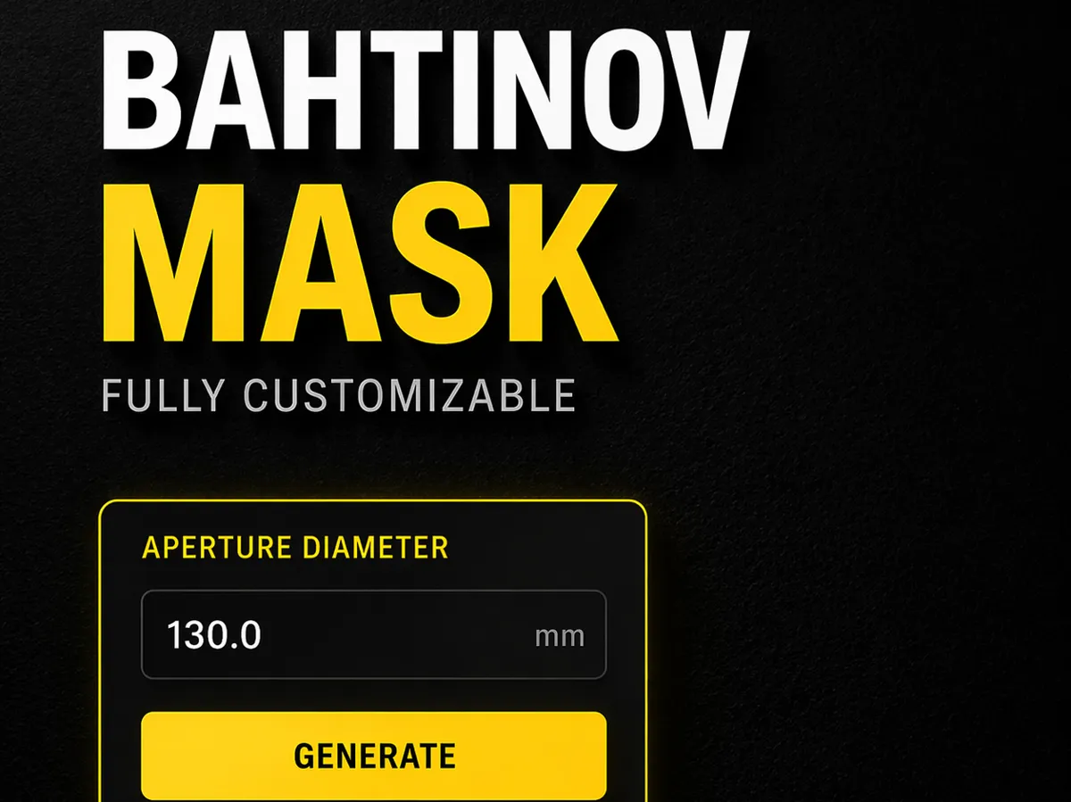 AstroTax Evader – Bahtinov Focus Mask - Free 3D Print Model - MakerWorld