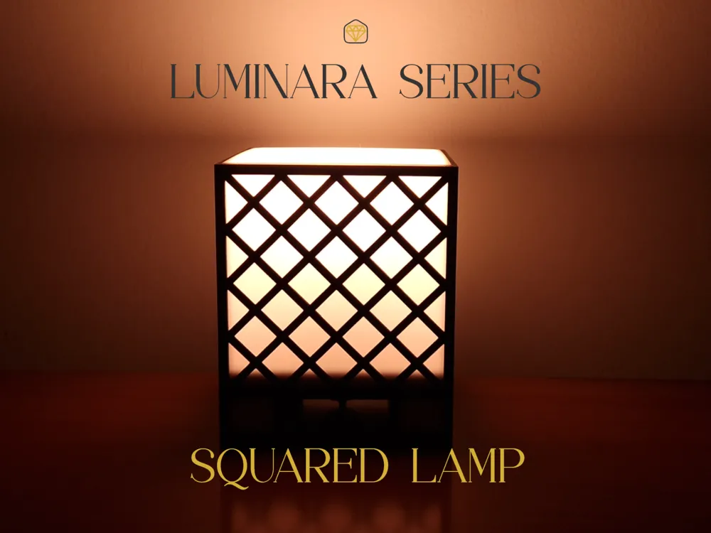 Elegant square design lamps - Luminara Series by Jersk - MakerWorld