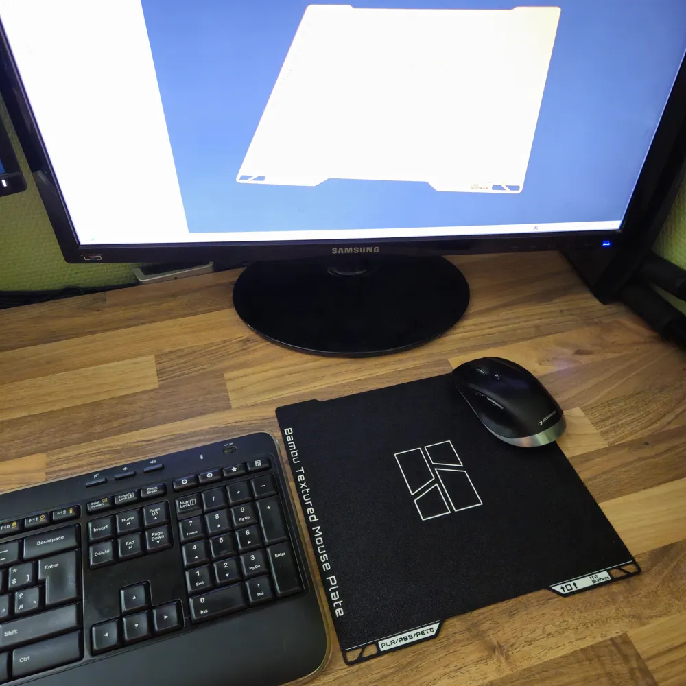 Bambu Lab H2D Build Plate Mouse Pad by 3DCR8 MakerWorld: Download Free ...