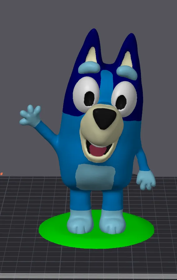 Colorized Bluey Figure Remixed by Grimtoc - MakerWorld