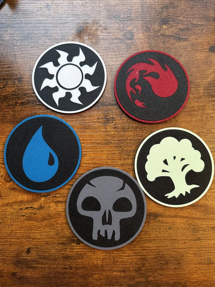 Magic the Gathering Coaster Set - Free 3D Print Model - MakerWorld