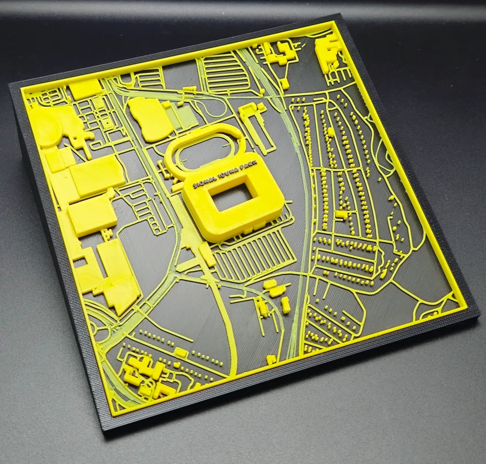Signal Iduna Park 3D City Map Stadium BVB by sirkiller1985 - MakerWorld