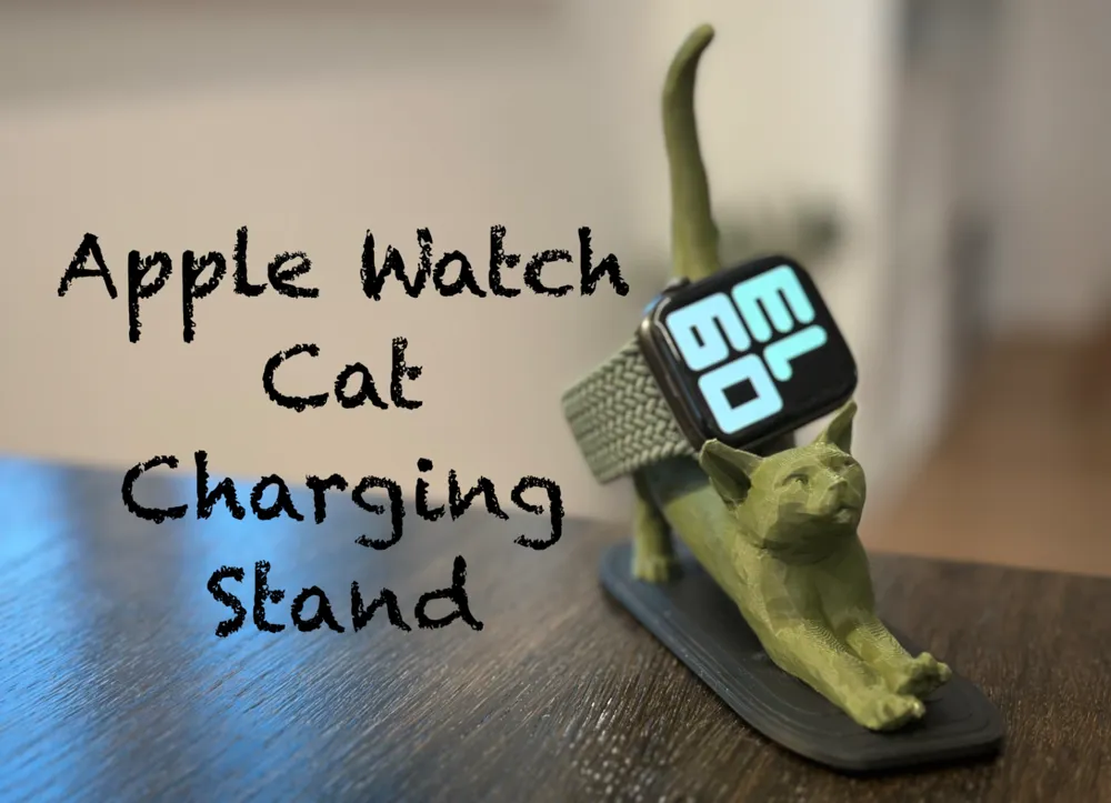 Apple Watch Cat Charging Stand - Free 3D Print Model - MakerWorld
