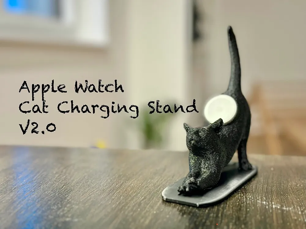 Apple Watch Cat Charging Stand - Free 3D Print Model - MakerWorld