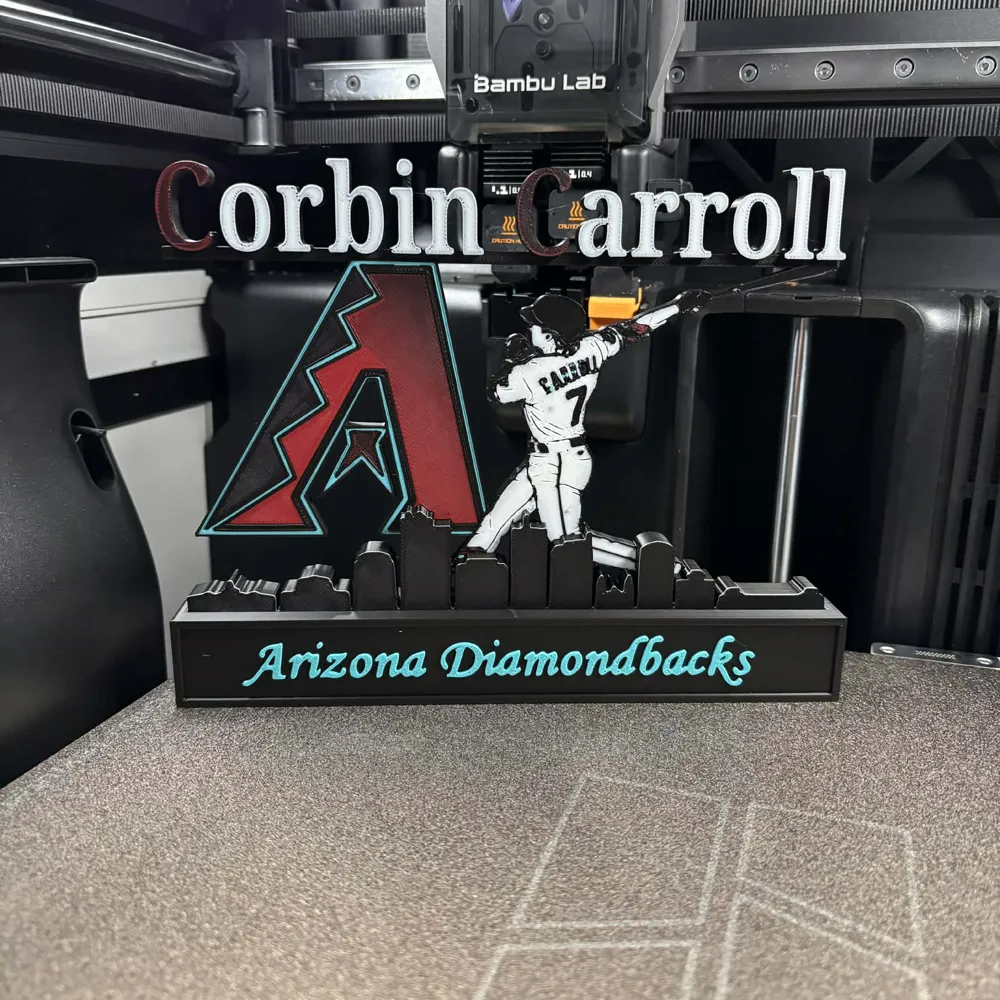 MLB - Arizona Diamondbacks Corbin Carroll Swing! - Free 3D Print Model ...