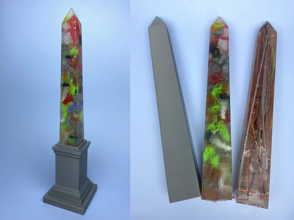 方尖碑(可滴胶) Obelisk(Resin Art) by Mesher - MakerWorld