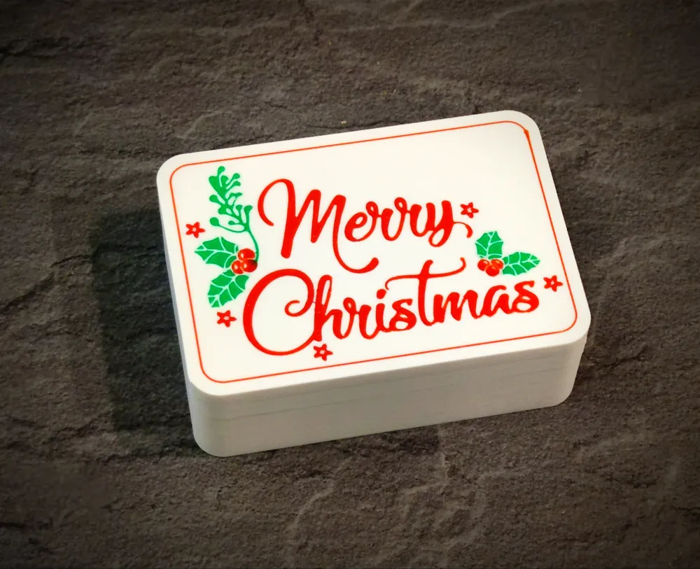 Merry Christmas gift box by Archork - MakerWorld