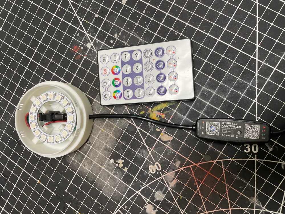 LED Lamp Kit 001 - DIY LED Ring Base by NaiSnikda - MakerWorld