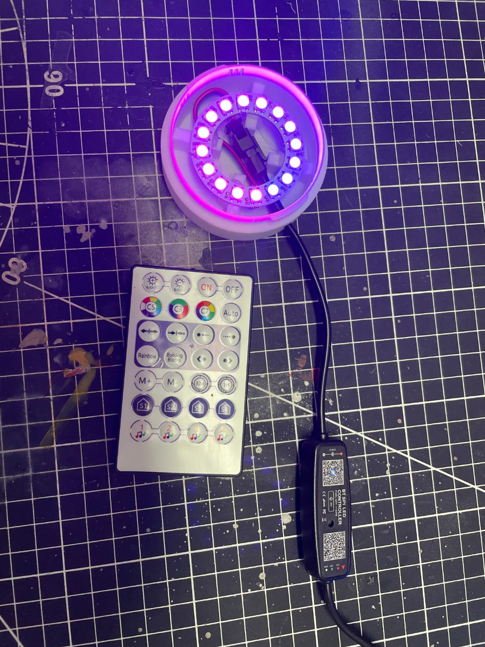 LED Lamp Kit 001 - DIY LED Ring Base by NaiSnikda - MakerWorld