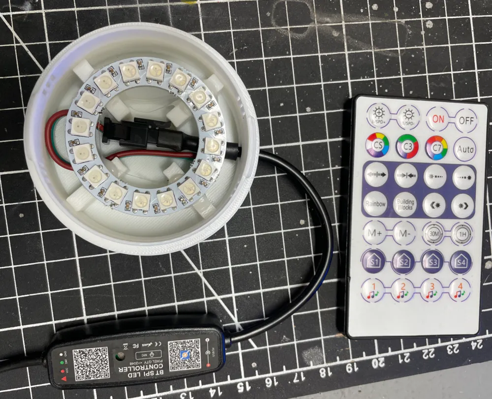 LED Lamp Kit 001 - DIY LED Ring Base - Free 3D Print Model - MakerWorld