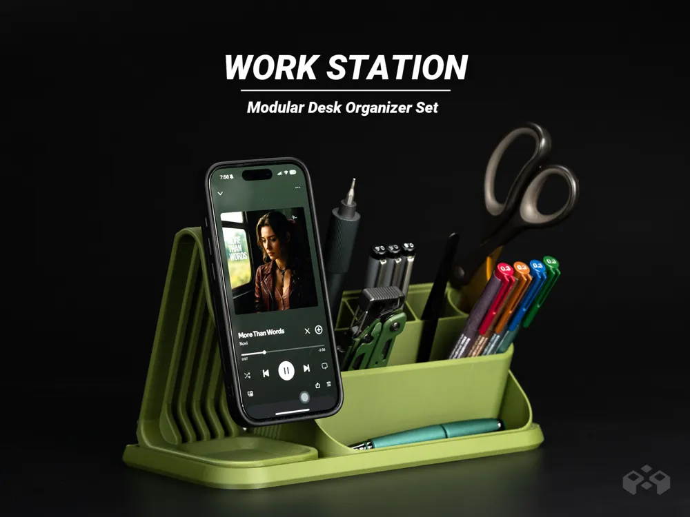 Modular Desk Organizer System|MagSafe Phone Stand - Free 3D Print Model ...