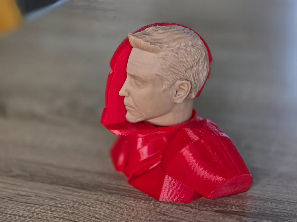 Ironman and Tony Stark half face model by 3Dcrabi MakerWorld: Download ...