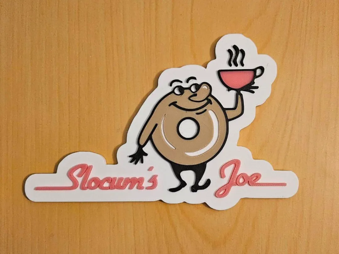 Slocum's Joe Logo Sign from Fallout Video Game - Free 3D Print Model ...