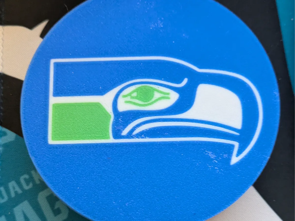 Seattle Seahawks Retro-Logo Untersetzer – Kostenloses 3D-Druckmodell ...