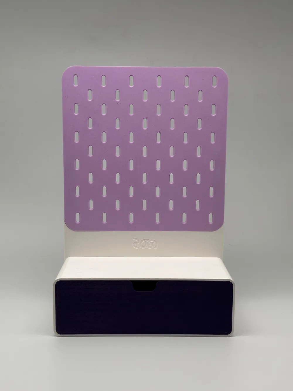 Desktop IKEA Skadis Pegboard with Drawer - Free 3D Print Model - MakerWorld