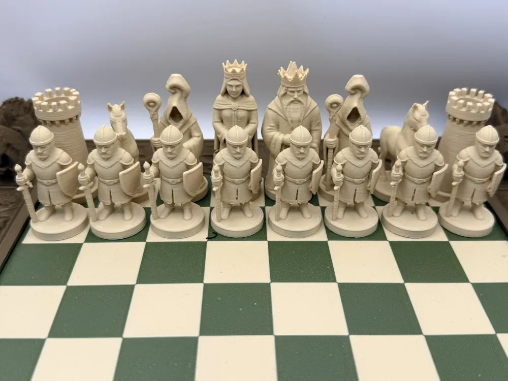 Epic Chess – Orcs vs Humans (Magnetic) - Free 3D Print Model - MakerWorld