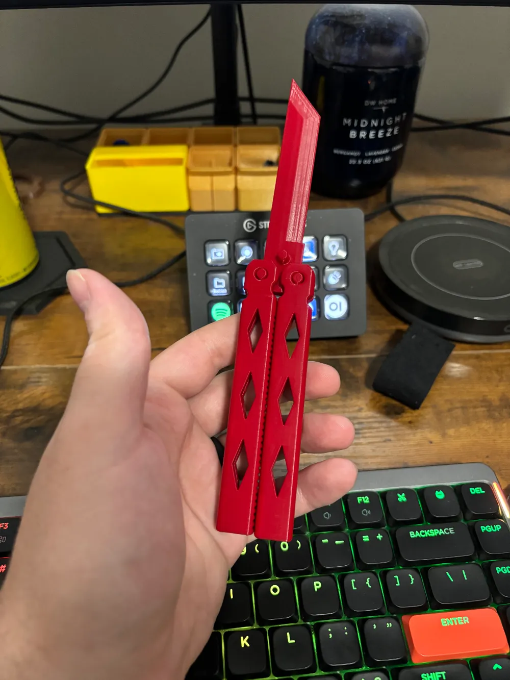 Butterfly Knife - Print in Place - Balisong - Free 3D Print Model ...