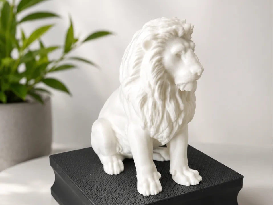Premium Lion Statue - Free 3D Print Model - MakerWorld