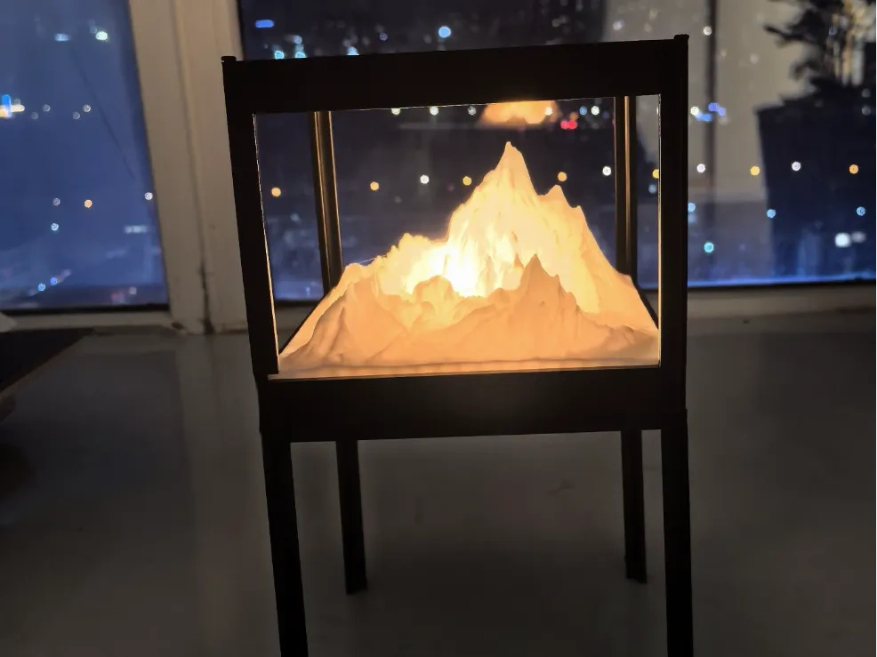 Snow Mountain Ambient Lamp Base + Internal Illumination + Replaceable ...