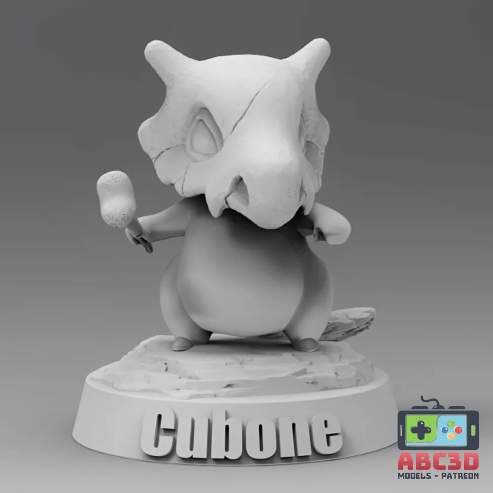 Cubone 3D Pokémon Pokemon Figure Pokemon by ABC3D - MakerWorld