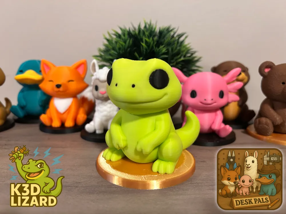 Lizard Desk Pal by K3DPrint MakerWorld: Download Free 3D Models