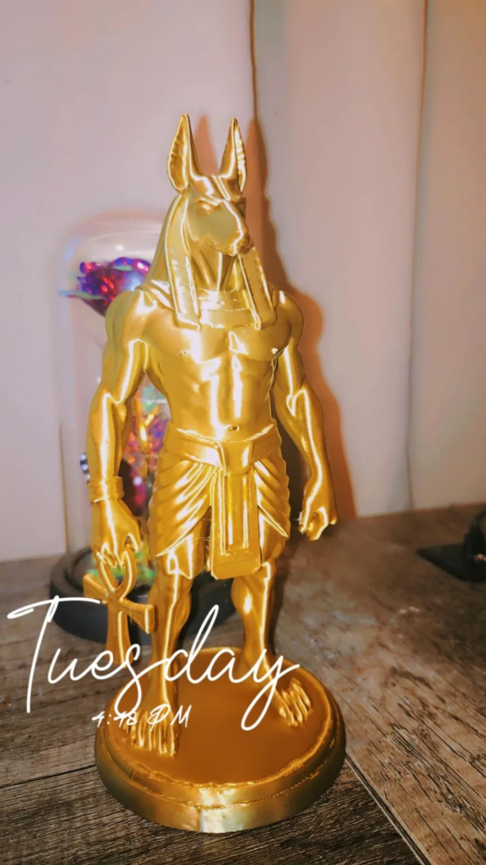 Anubis holding Ankh by Key-ma MakerWorld: Download Free 3D Models