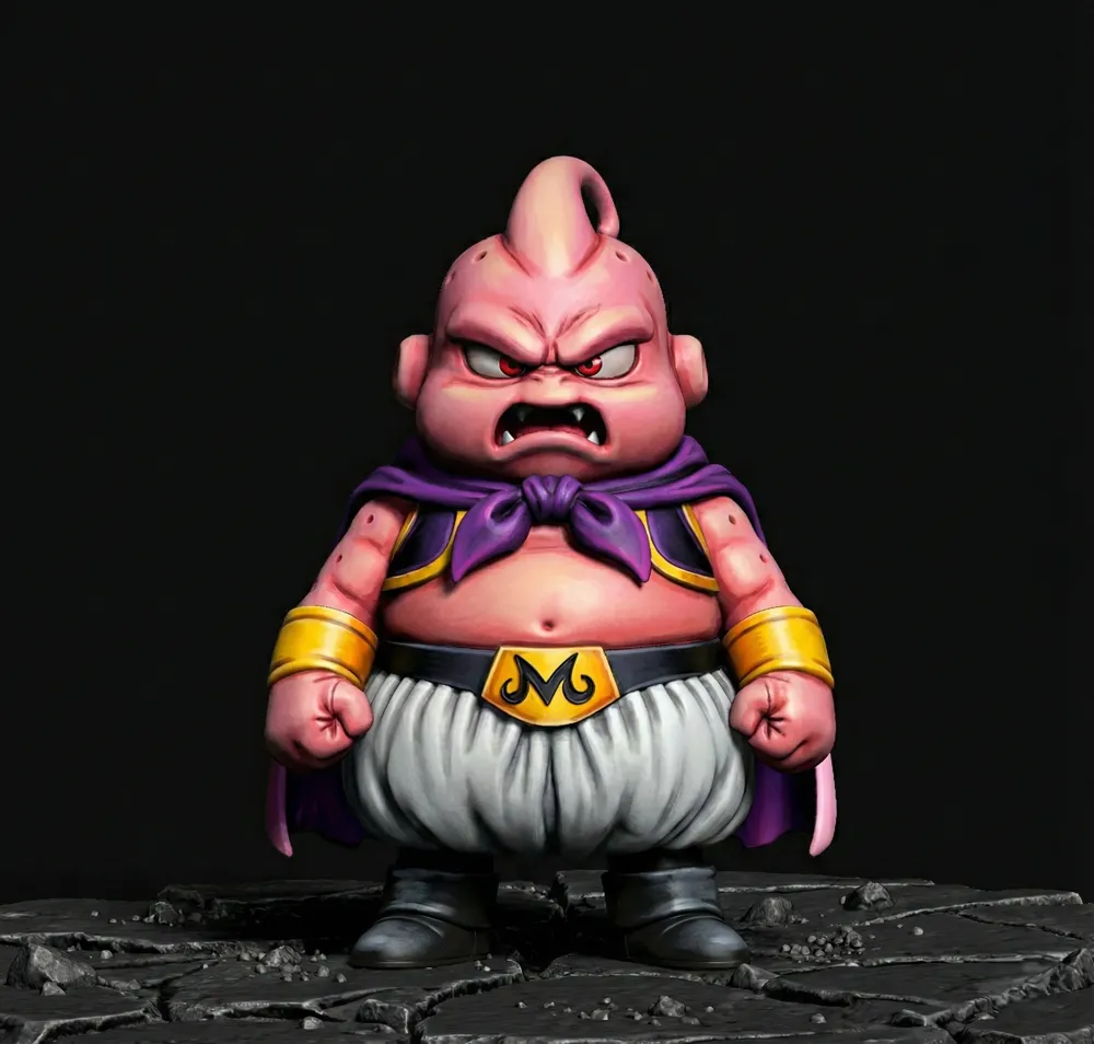 Angry Majin Buu - High-Detail Chibi Miniature - Free 3D Print Model ...