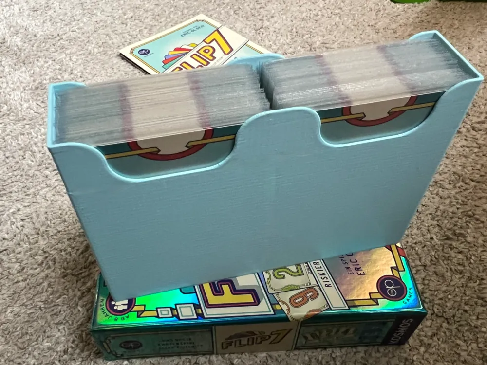 Flip 7 Insert - fits sleeved cards, no lid lift - Free 3D Print Model ...